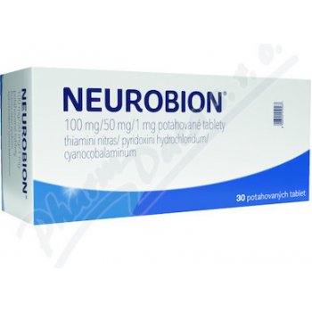 Neurobion 100 mg/50 mg/1 mg filmom obalené tablety tbl.flm. 30 x 100 mg ...