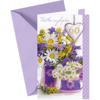 Blahoželanie k 60. narodeninám od 1,25 € - Heureka.sk