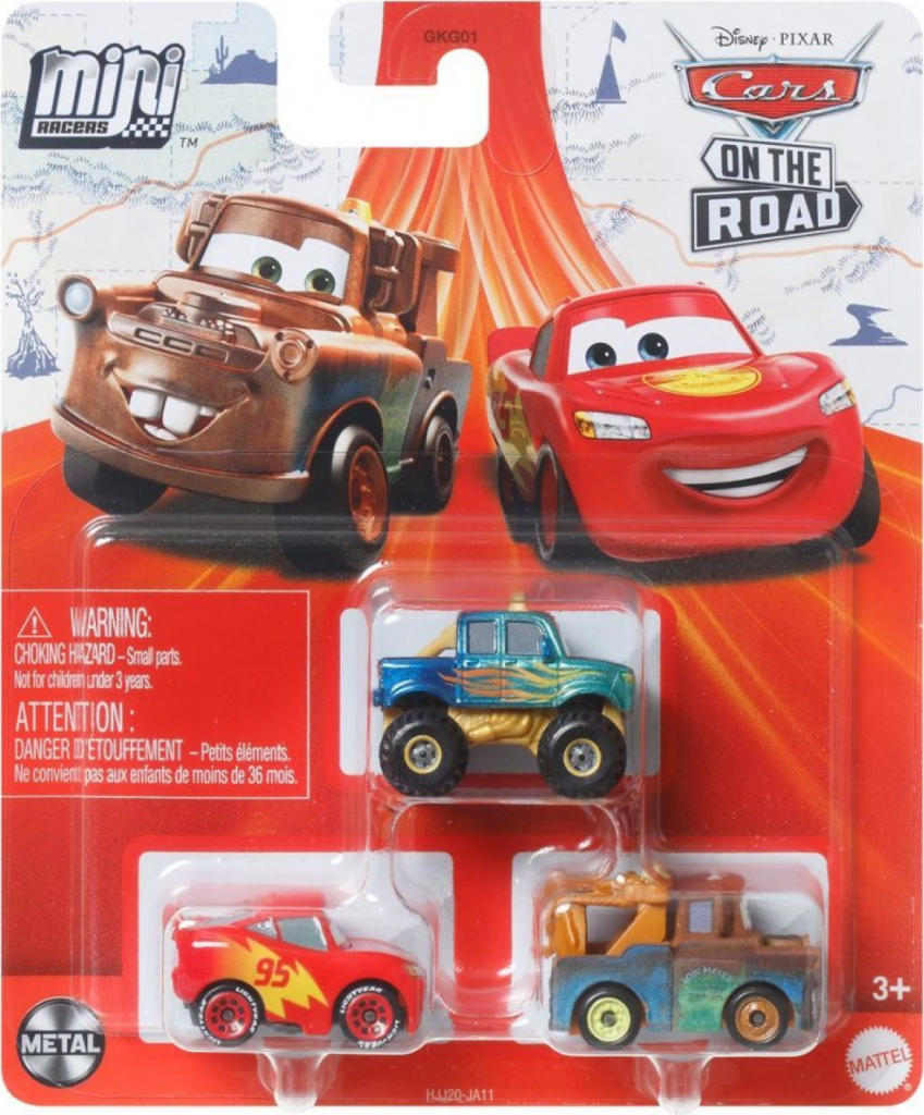 MATTEL Disney Pixar Cars Mini Racers 3er-Pack DC ROAD TRIP – DISNEY+ od ...