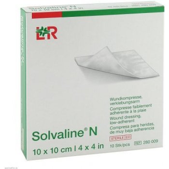 LOHMANN & RAUSCHER Solvaline N Kompresy 10 x 10 cm sterilné 10 ks od 10 ...