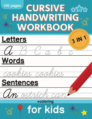 Cursive Handwriting Workbook for Kids: Cursive Writing Practice Book ...