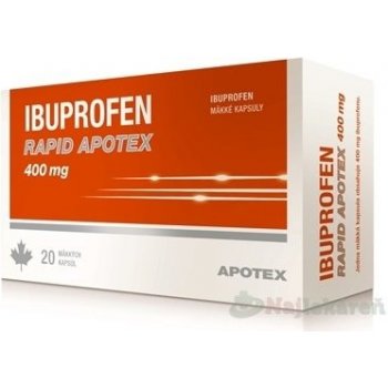 Ibuprofen Rapid Apotex 400 mg cps.mol.20 x 400 mg od 4,31 € - Heureka.sk