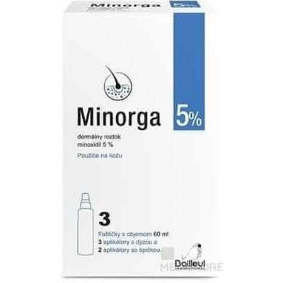 Minorga 5% dermálny roztok sol.der. 3 x 60 ml od 36,9 € - Heureka.sk