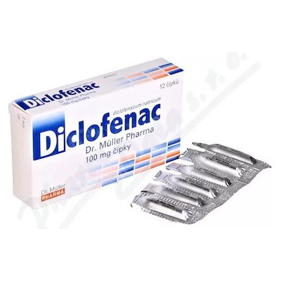Diclofenac Dr. Müller Pharma 100 mg čapíky sup. 12 x 100 mg od 5,61 ...