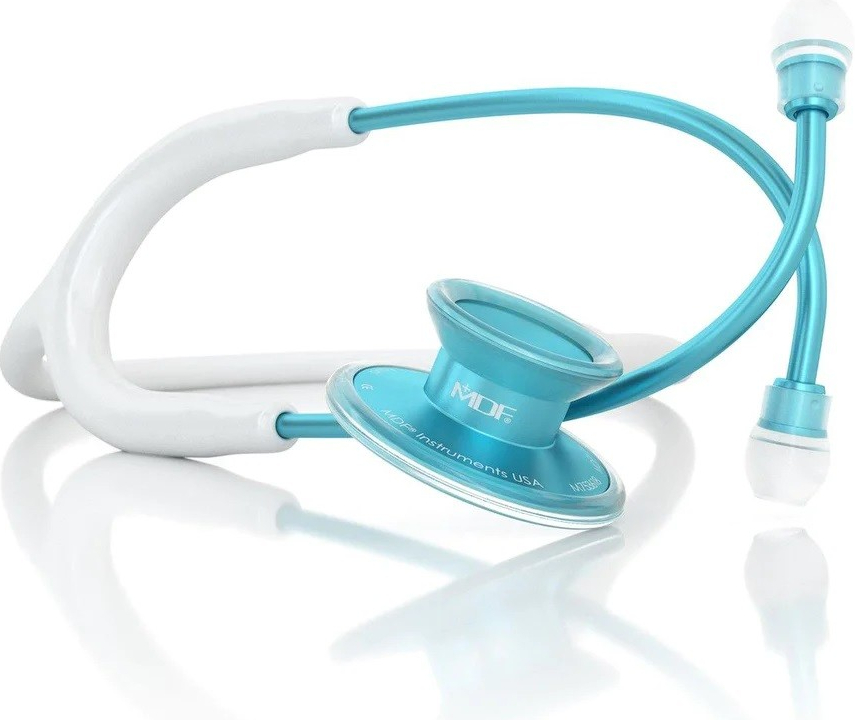 MDF 747XP Acoustica Deluxe Lightweight Dual Head - White/Light Blue od ...