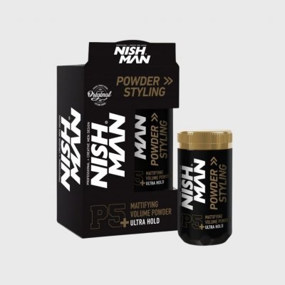 Nish Man Ultra Hold Styling Powder stylingový pudr na vlasy 20 g od 8 ...