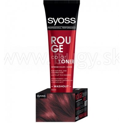 Syoss Color Toner Washout dočasná intenzívna farba na vlasy Červený 150 ...