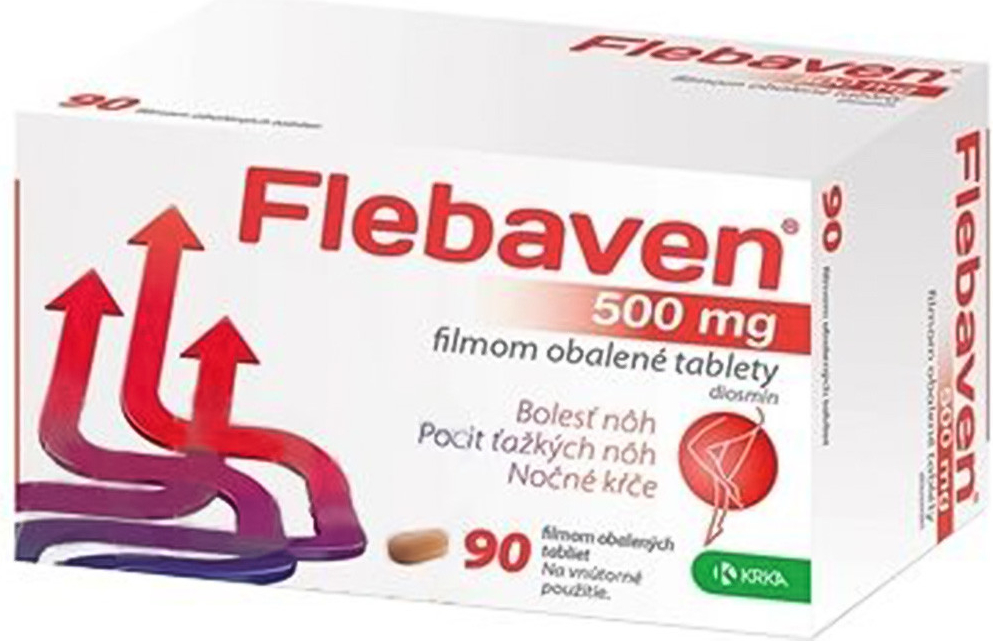 Flebaven 500 mg filmom obalené tablety tbl.flm. 90 x 500 mg od 14 ...