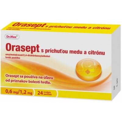 Orasept s príchuťou medu a citrónu pas.ord.24 x 0,60 mg/1,20 mg od 4,39 ...