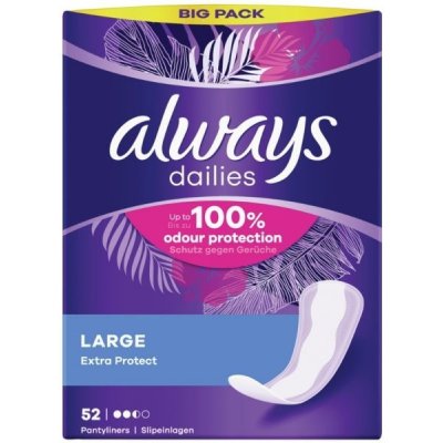 Always intímne vložky Large extra Protect 52 ks od 4,39 € - Heureka.sk