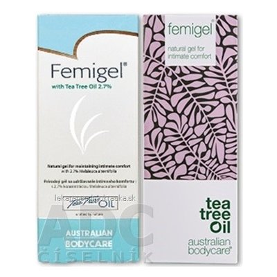ABC Tea Tree OIL FEMIGEL (DUOPACK) intímny gél 2x (4x5 ml), 1x1 set od ...