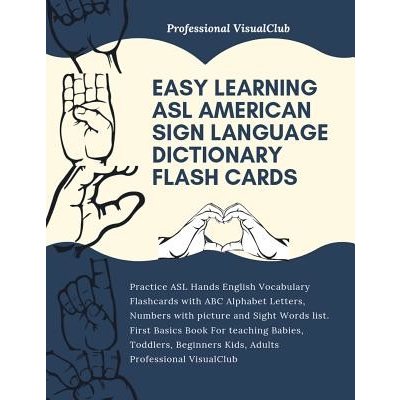 Easy Learning ASL American Sign Language Dictionary Flash Cards ...